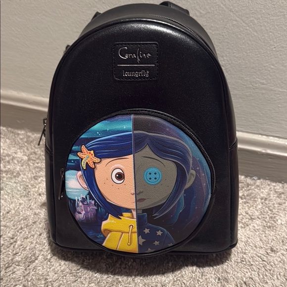 Loungefly | Bags | Loungefly Coraline Black And Blue Backpack | Poshmark